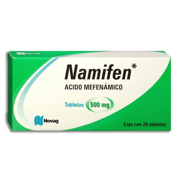 NAMFIEN (ÁCIDO MEFENÁMICO) 500 MG 20 TABLETAS – One Pharmacy