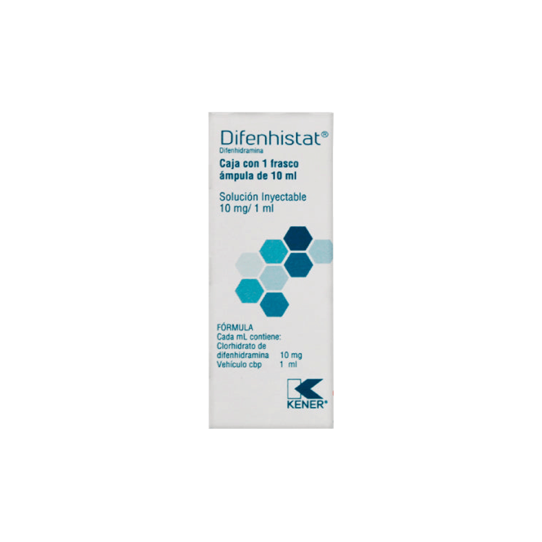 DIFENHISTAL (DIFENHIDRAMINA) SOLUCION INYECTABLE 10 MG/1 ML CAJA C/1 F ...