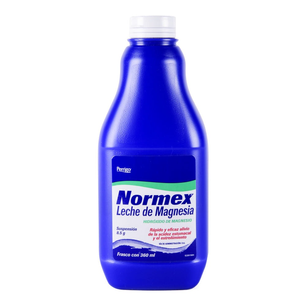 NORMEX SUSPENSIÓN LECHE DE MAGNESIA 360ML – One Pharmacy