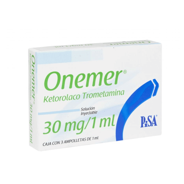 ONEMER (KETOROLACO) 30 MG/1 ML CAJA C/3 – One Pharmacy