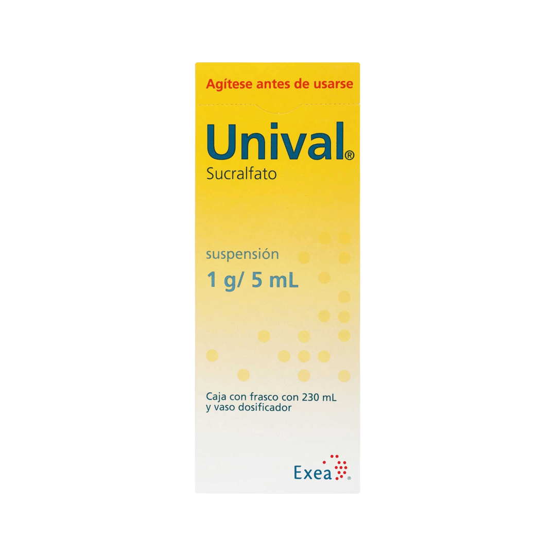 UNIVAL (SUCRALFARTO) SUSPENSION 1 G/5 ML FRASCO C/230 ML – One Pharmacy